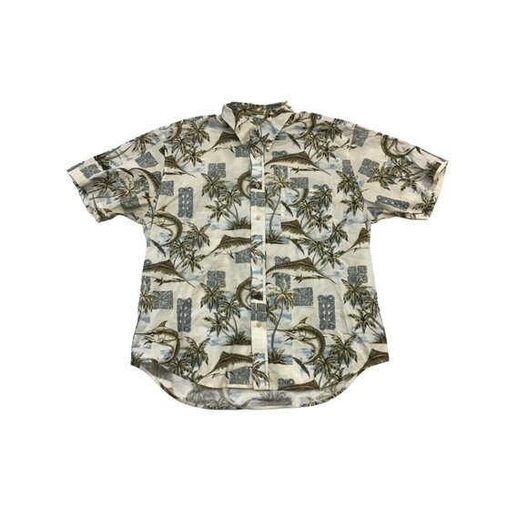 natural issue | Shirts | Mens Unique Fish Print Buttonup | Poshmark